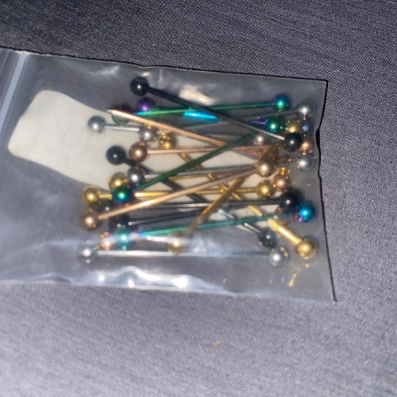 Jewelry | 2 Piece 14g Industrial Piercing Bar Multiple Colors | Poshmark